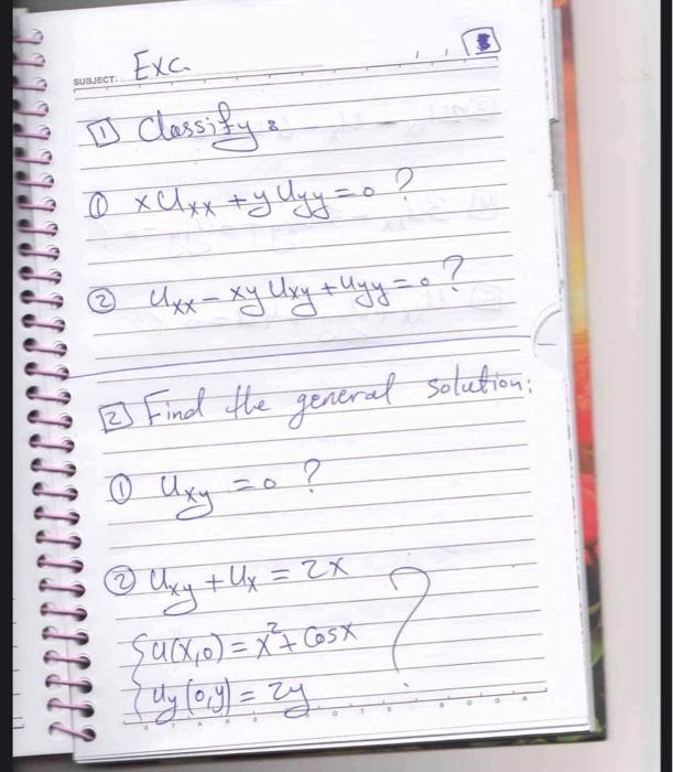 Solved SUBJECT Exc o classify 0 x x +30 - 2 ФИ Их - xalxx + | Chegg.com