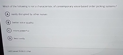 Solved Which of the following is not a characteristic of | Chegg.com