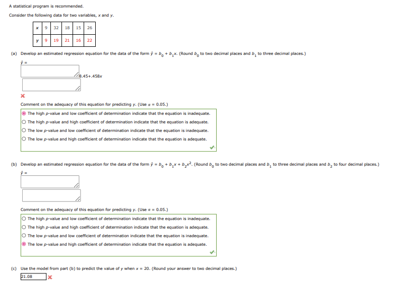 Solved A statistical program is recommended.Consider the | Chegg.com