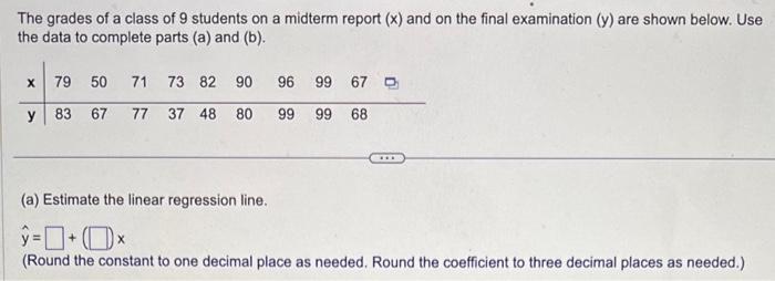 Solved The grades of a class of 9 students on a midterm | Chegg.com