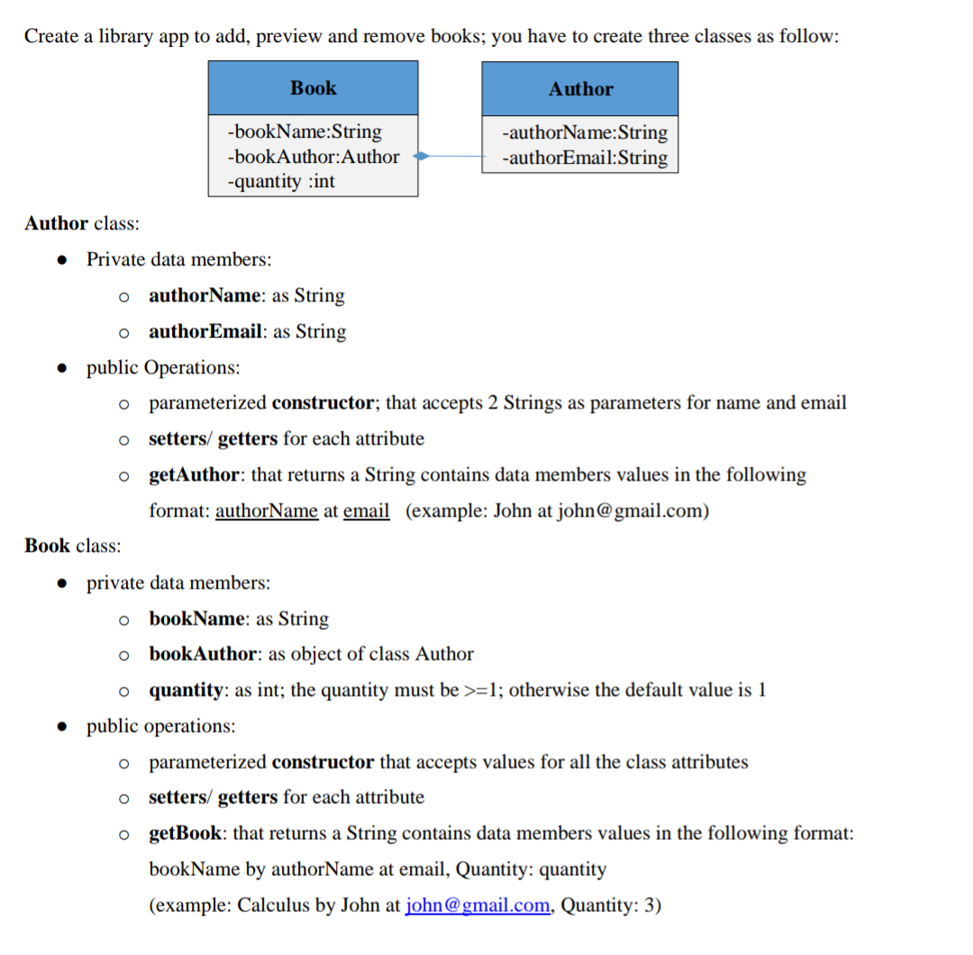 Solved Create with Java | Chegg.com