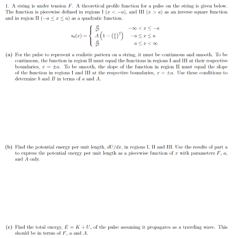 Solved Please help! Thank you! 1. ﻿A string is under tension | Chegg.com