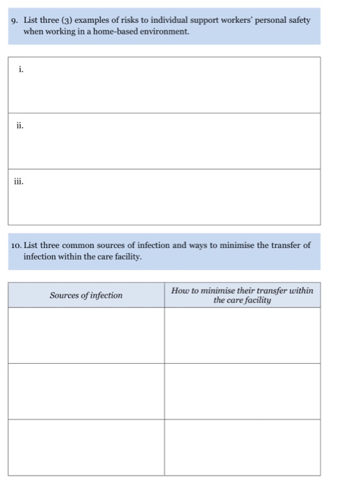 Solved 9. List three (3) examples of risks to individual | Chegg.com