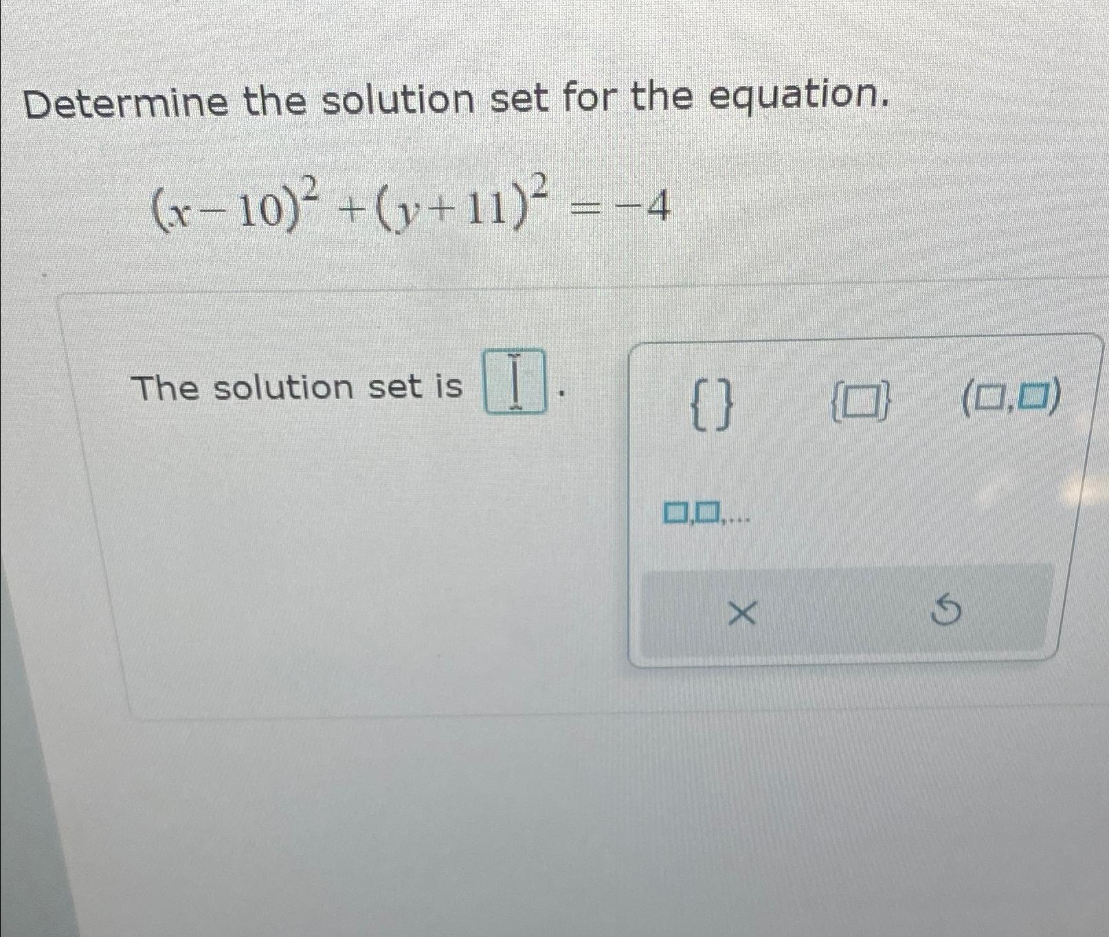 Solved Determine the solution set for the | Chegg.com