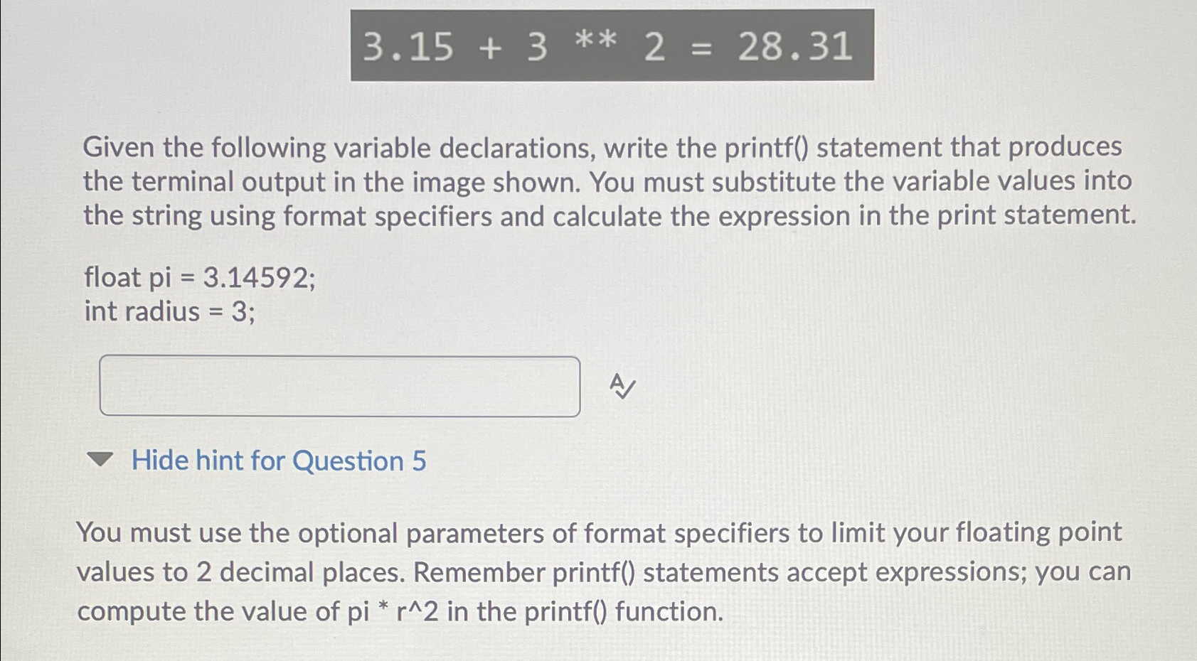 315322831given The Following Variable 8120