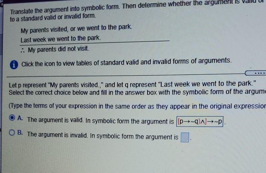 Solved Translate the argument into symbolic form. Then | Chegg.com