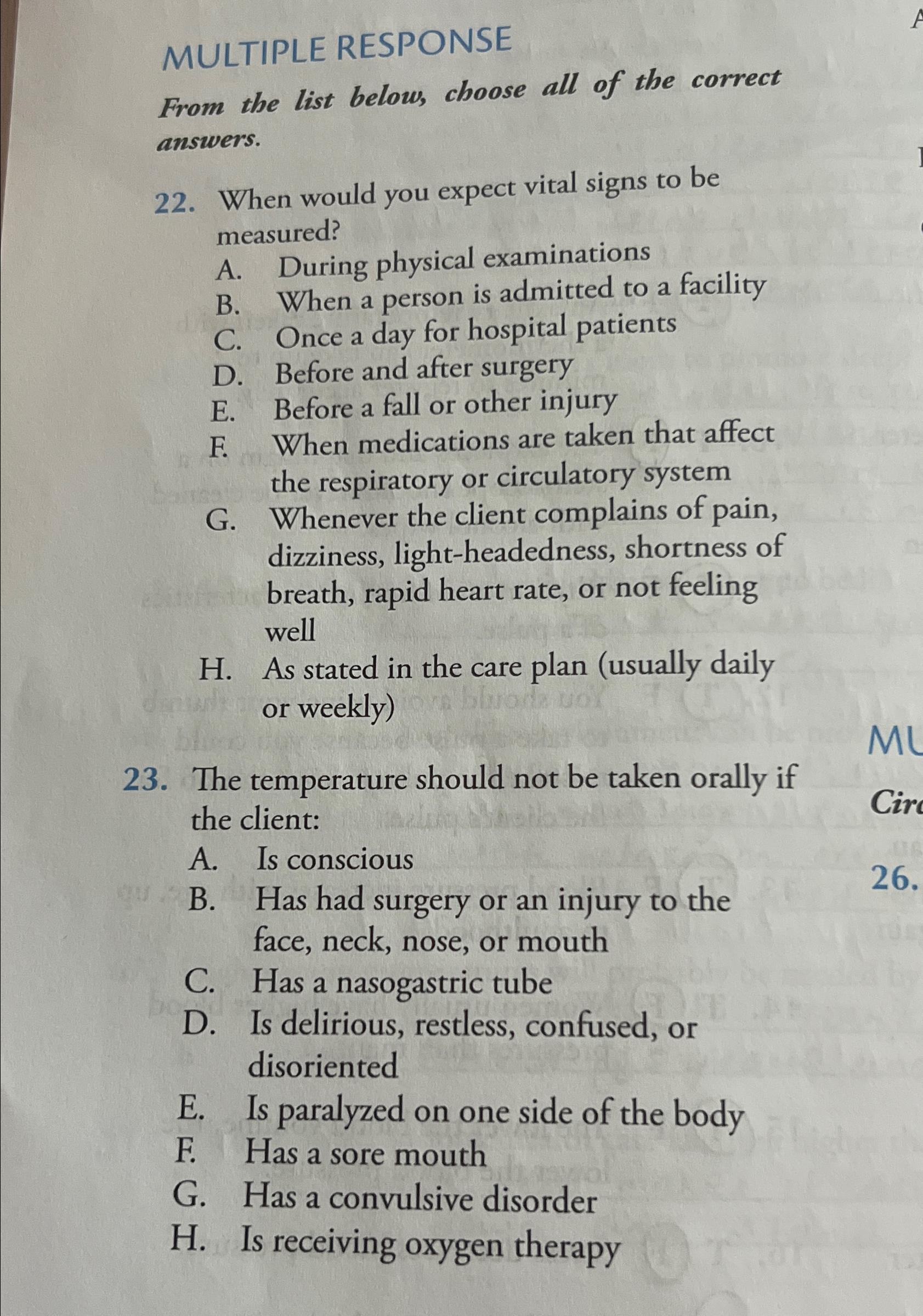 Solved MULTIPLE RESPONSEFrom the list below, choose all of | Chegg.com