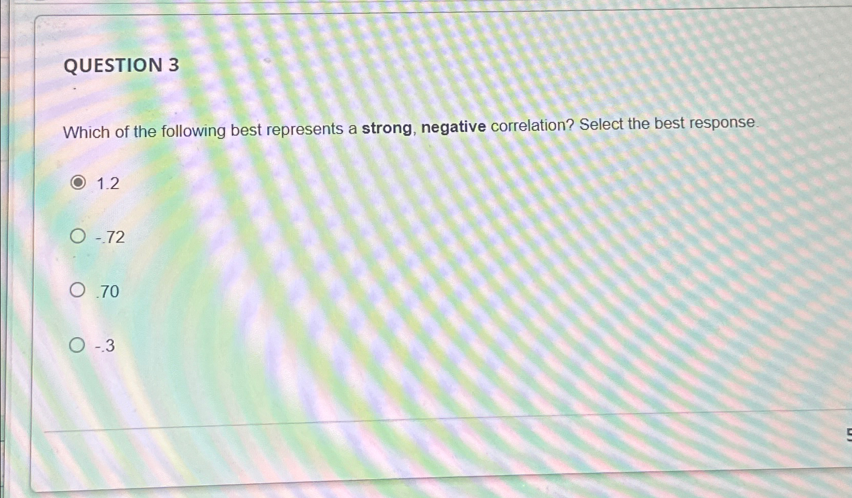 Solved QUESTION 3Which of the following best represents a | Chegg.com