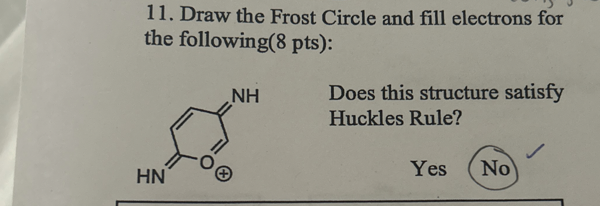 Solved Draw the Frost Circle and fill electrons for the | Chegg.com