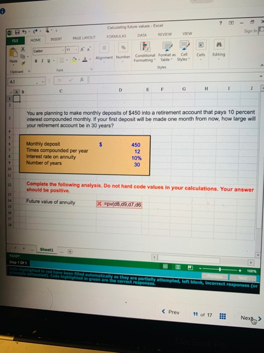 Solved 7 Calculating Number Of Periods Excel Formulas 