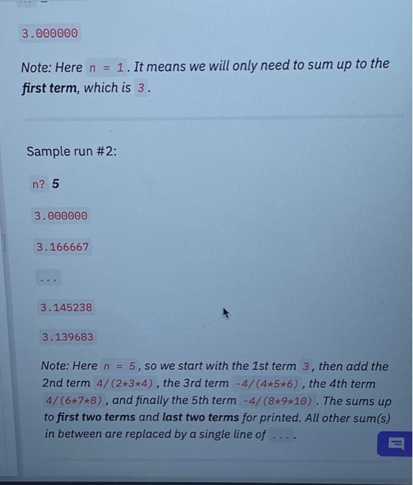 Solved Nilakantha series is a way to compute using an | Chegg.com