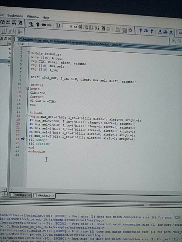 Solved for this stimulus write the verilog code for | Chegg.com