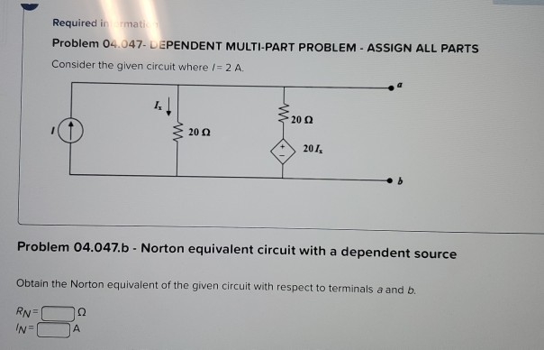 Solved Check my work Required information Problem 04.041- | Chegg.com