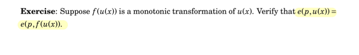 Solved Exercise: Suppose f(u(x)) ﻿is a monotonic | Chegg.com