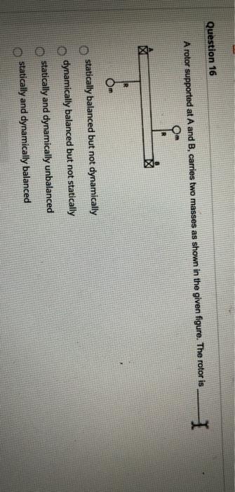 Solved Question 15 If there are several unbalanced masses in | Chegg.com
