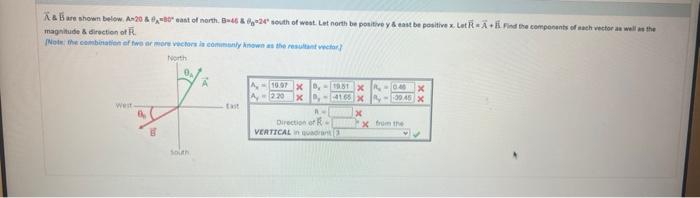 Solved maghitude 3 direction of Rˉ.W AS are shown below. | Chegg.com Solved maghitude 3 direction of Rˉ.W AS are shown below. | Chegg.com