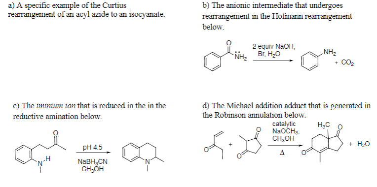 Solved a) A specific example of the Curtius rearrangement of | Chegg.com