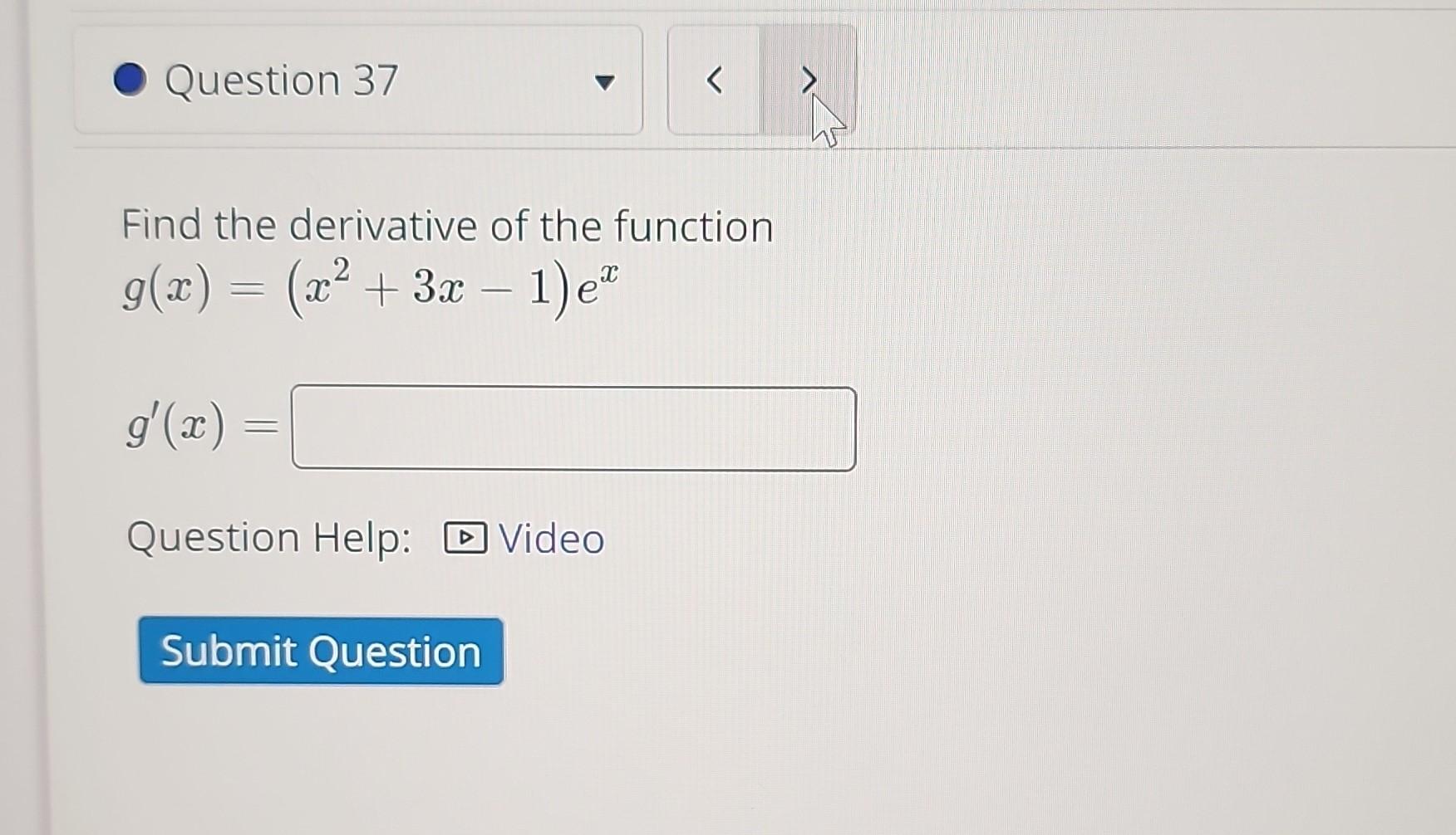 Solved Find the derivative of the function | Chegg.com