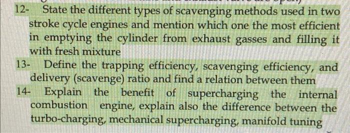 Solved 12- State the different types of scavenging methods | Chegg.com