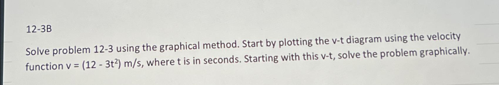 Solved 12-3BSolve problem 12-3 ﻿using the graphical method. | Chegg.com