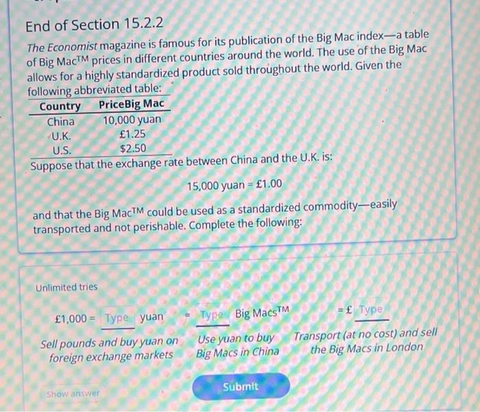 Solved The Economist magazine is famous for its publication | Chegg.com