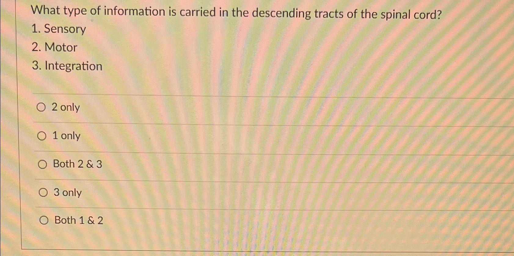 Solved What type of information is carried in the descending | Chegg.com