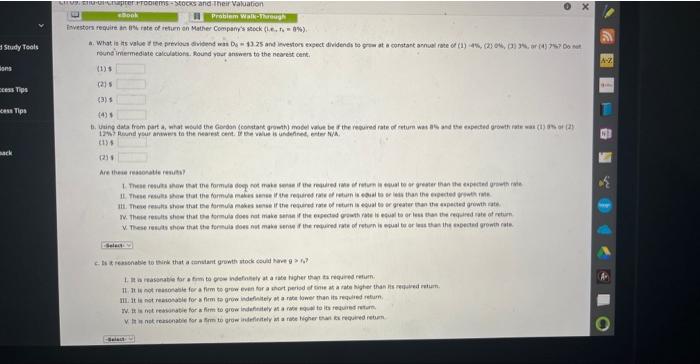 round imermediste calculationt. found yaur anwers th | Chegg.com