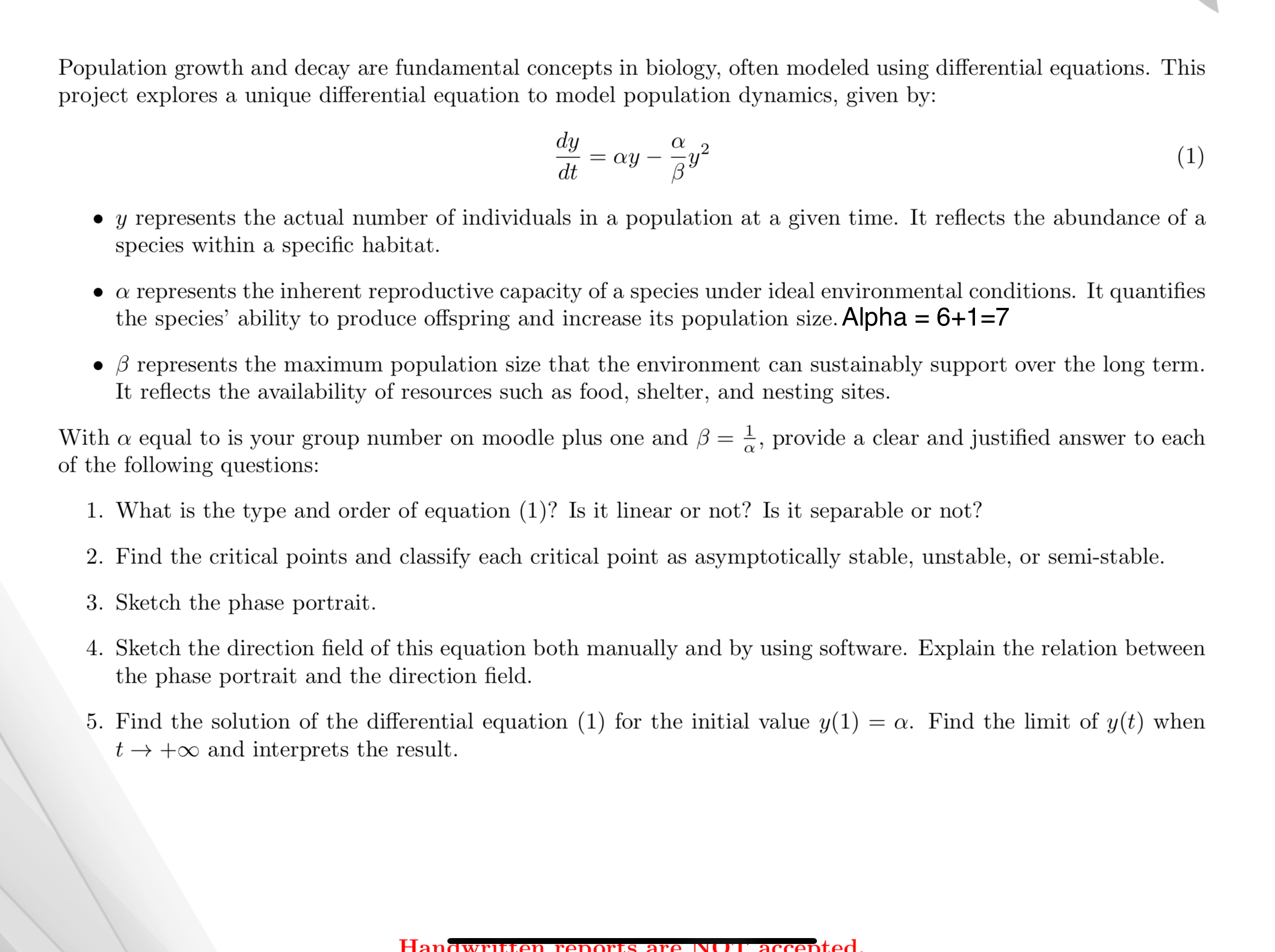 Solved Population growth and decay are fundamental concepts | Chegg.com