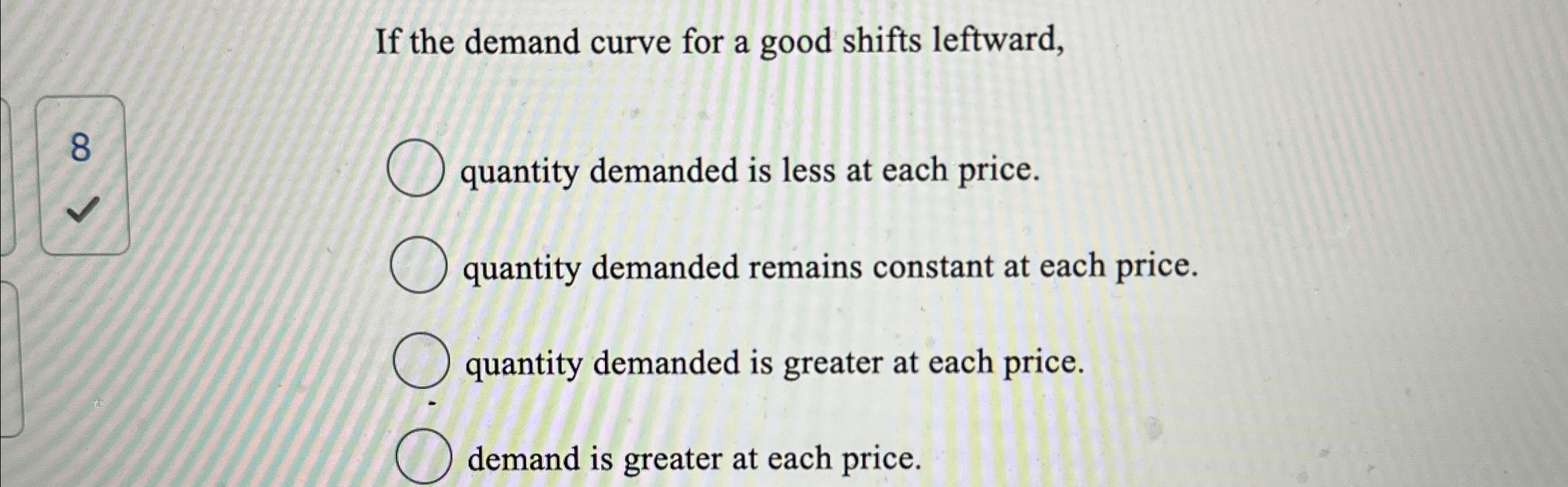 Solved If the demand curve for a good shifts | Chegg.com