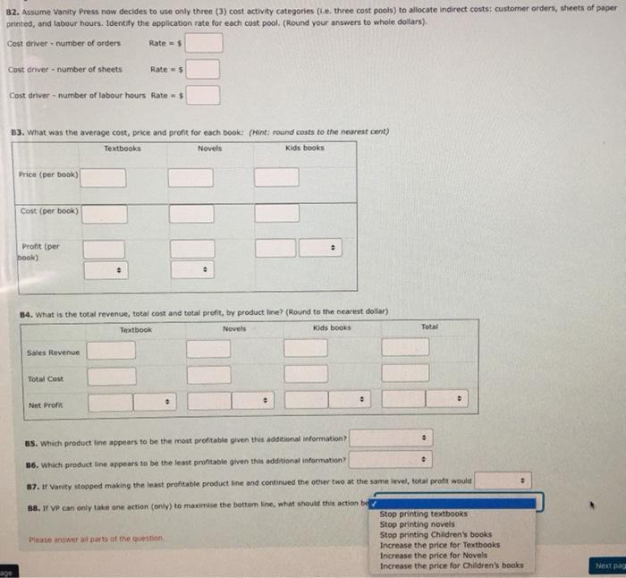 Solved anily one print run per book is undertaken. undertake | Chegg.com