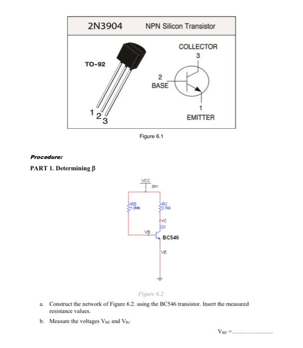 Solved Objectives: To determine the quiescent operating | Chegg.com