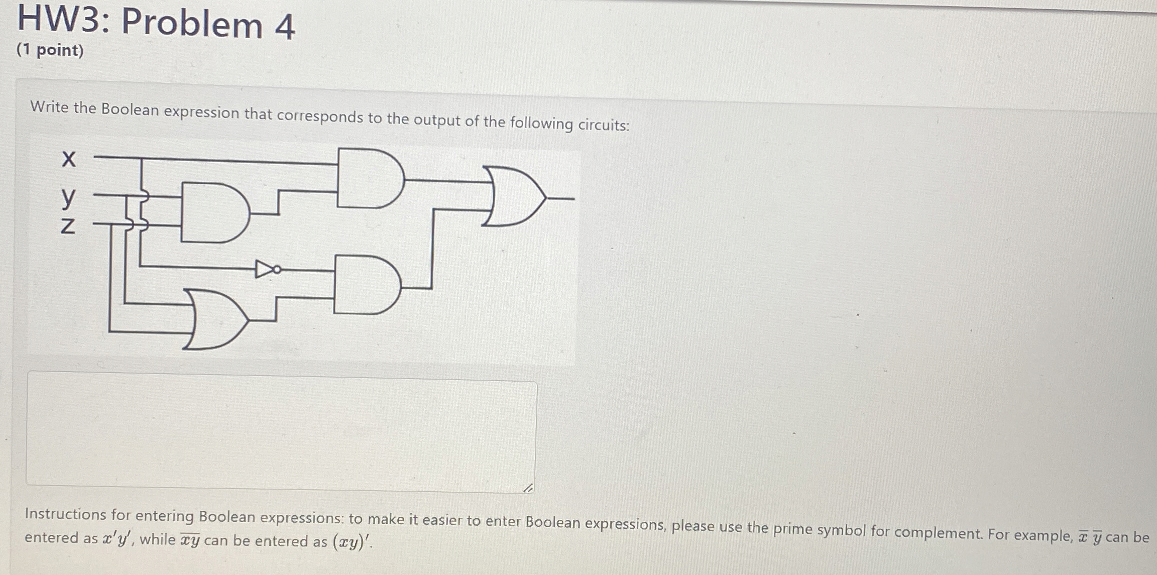 Solved Write the Boolean expression that corresponds to the | Chegg.com