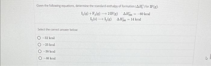 Solved Using the information below, calculate ΔH of | Chegg.com
