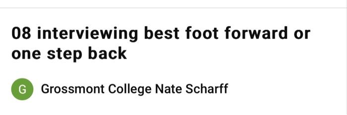 Solved 1. What interviewee (Sonia or Jacqueline) do you feel | Chegg.com