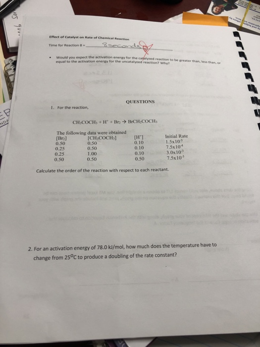 Solved Time (e) DATA (PART 3) Run Initial Temp Final Temp | Chegg.com