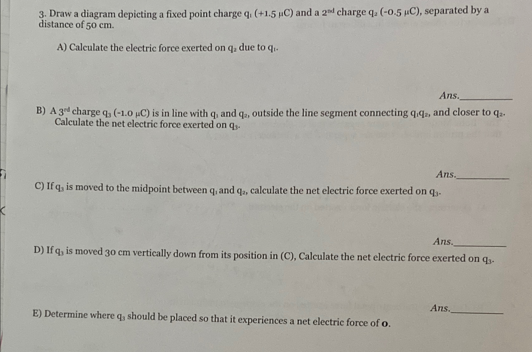 Solved Draw a diagram depicting a fixed point charge | Chegg.com