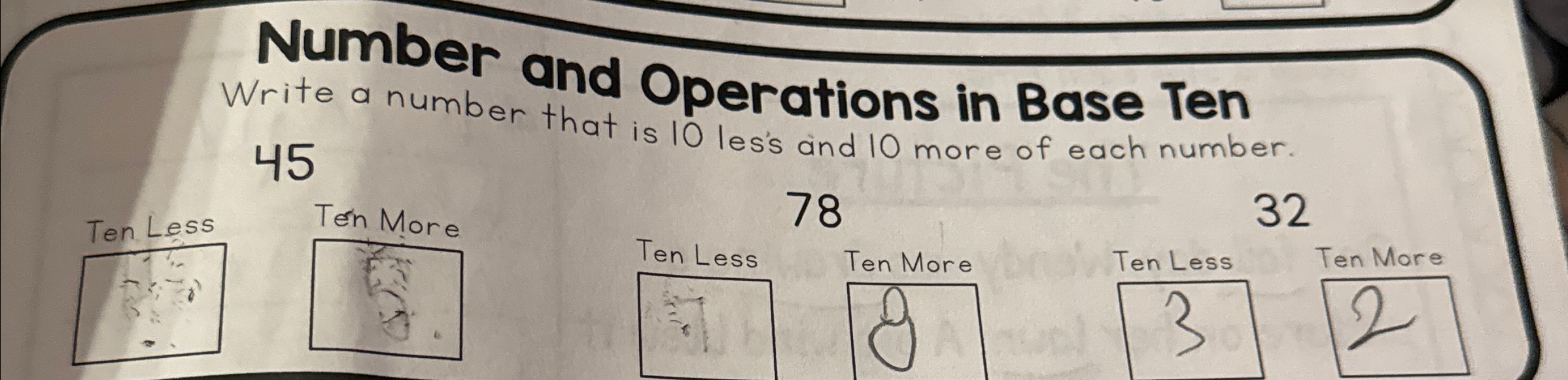 Solved Number and Operations in Base TenWrite a number that | Chegg.com