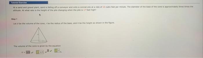 Solved Tutorial Exercise At a sand and gravel plant, and is | Chegg.com