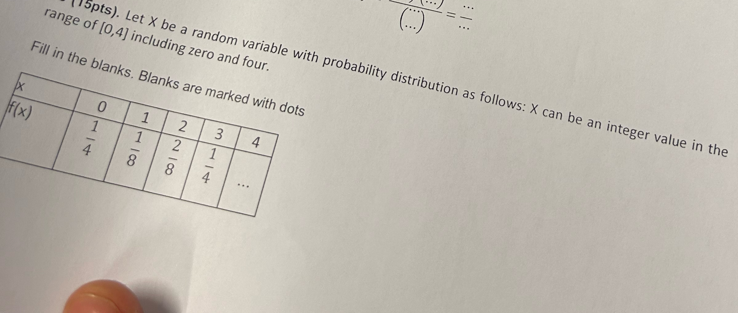 Solved range of 0,4 ﻿including zero and foriable with | Chegg.com