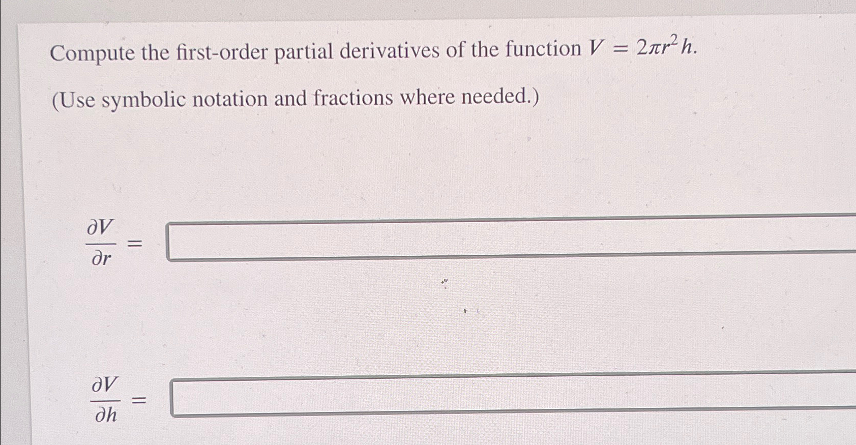 Solved Compute the first-order partial derivatives of the | Chegg.com