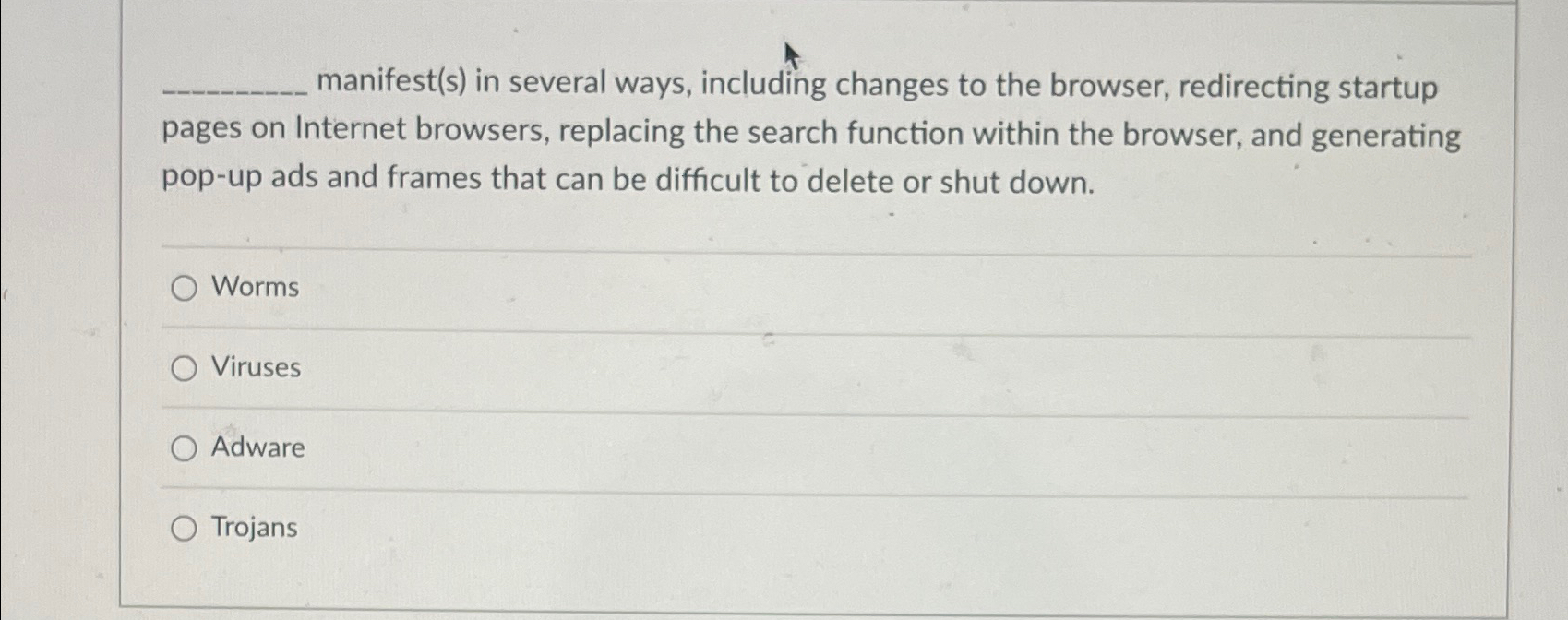 Solved manifest(s) ﻿in several ways, including changes to | Chegg.com