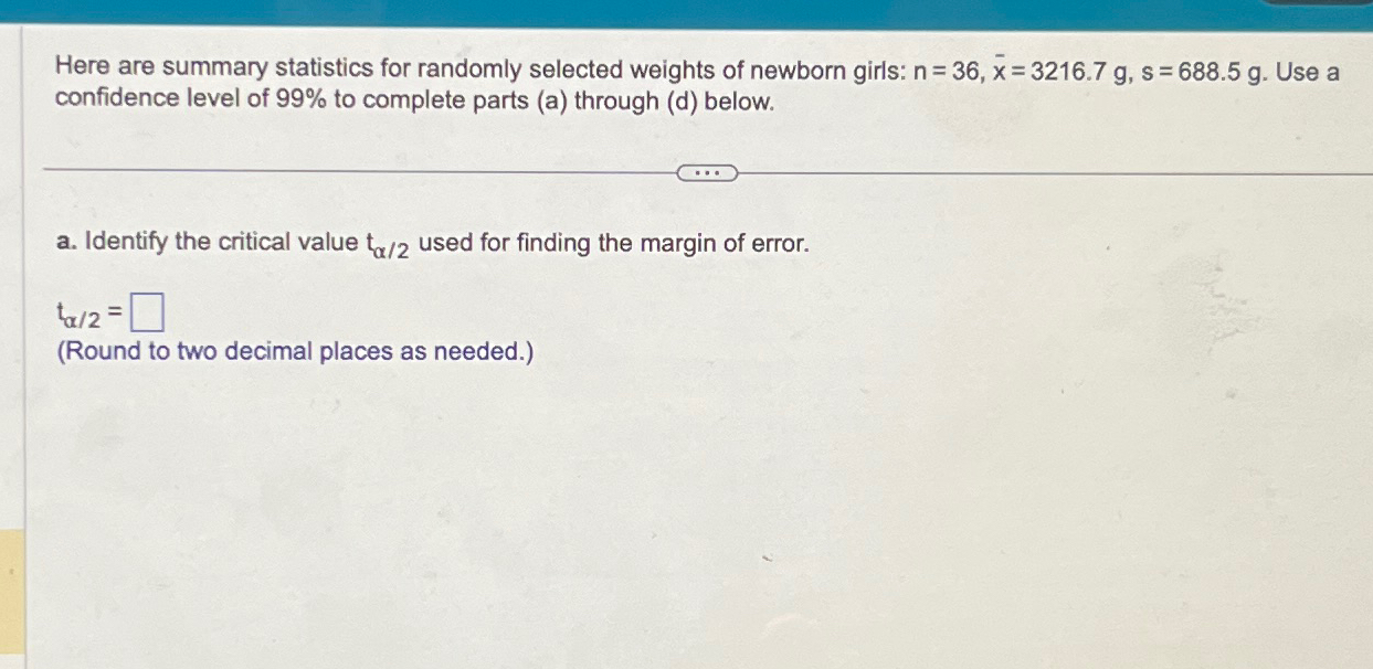 Solved Here are summary statistics for randomly selected | Chegg.com
