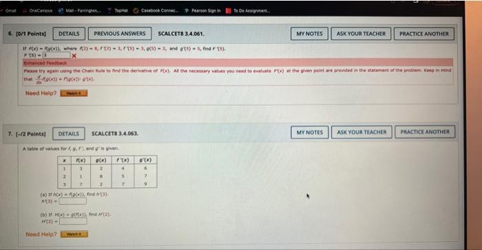 Solved p. (5)= 1.thariced Feectait SCALCTte 3.4.063. Ait)= | Chegg.com