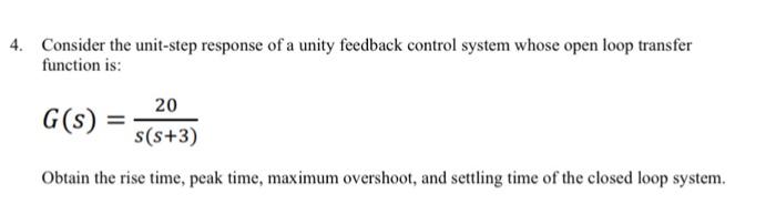 Solved Consider the unit-step response of a unity feedback | Chegg.com