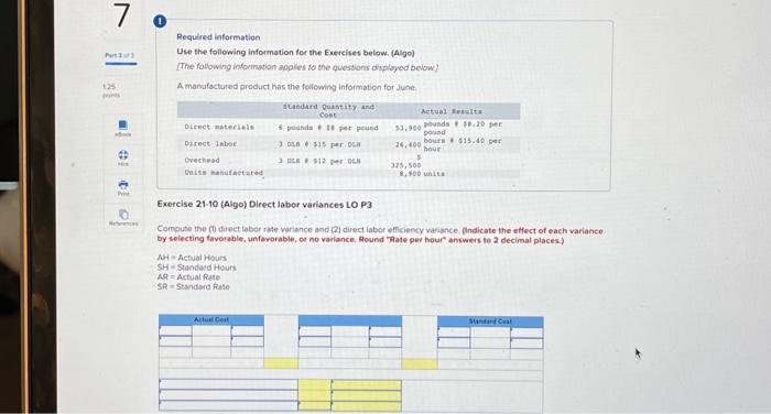 Solved Required information Use the following information | Chegg.com