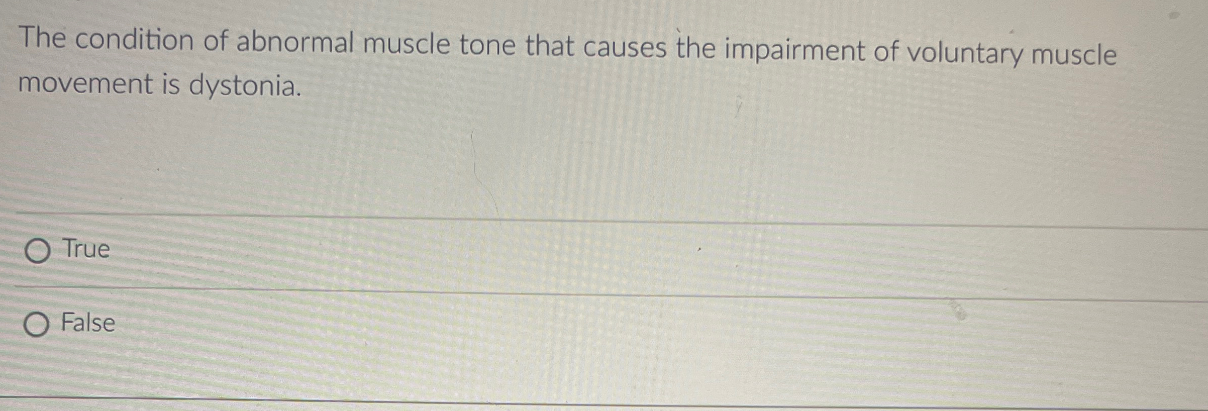 Solved The condition of abnormal muscle tone that causes the | Chegg.com
