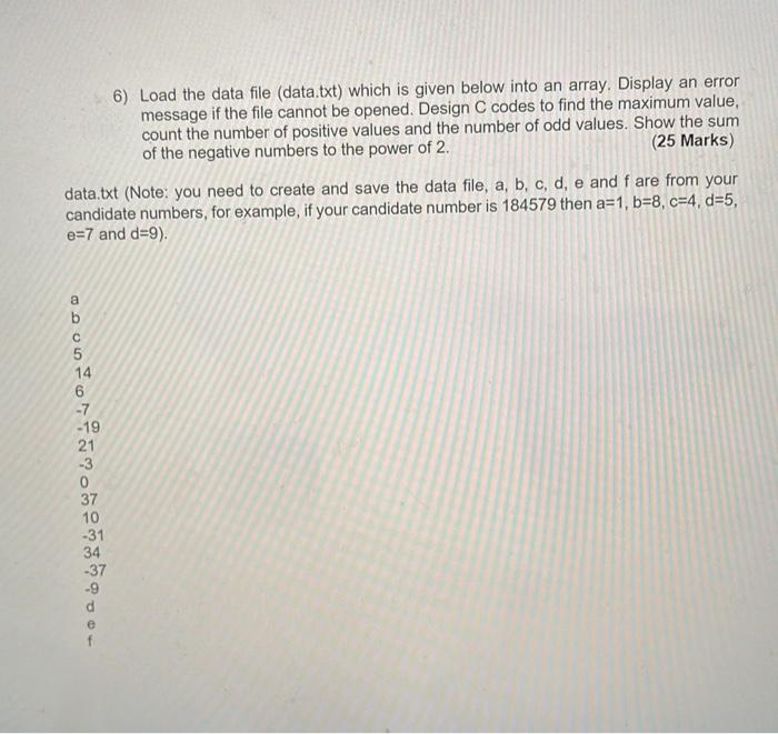 Programming for Engineers (2021/2022) C Programming | Chegg.com