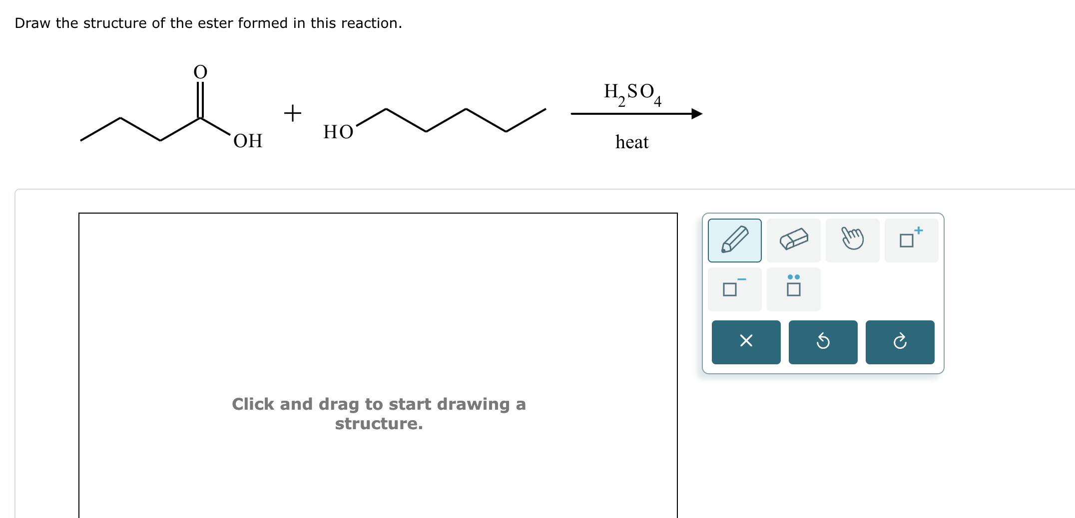 Solved Draw the structure of the ester formed in this | Chegg.com