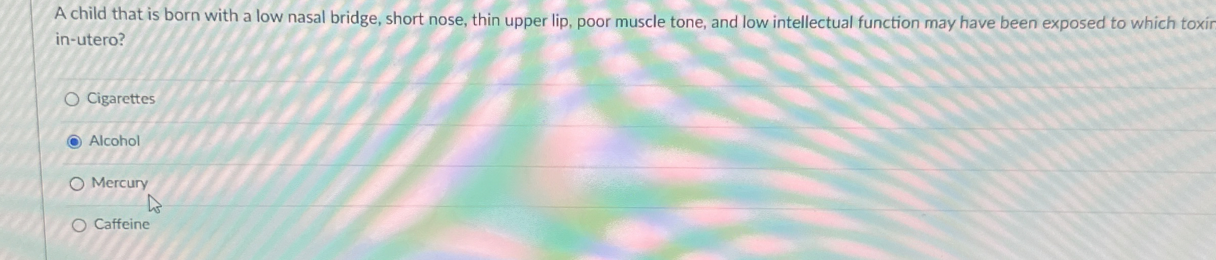 Solved A child that is born with a low nasal bridge, short | Chegg.com