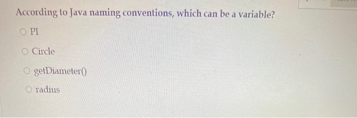 Solved According to Java naming conventions, which can be a | Chegg.com